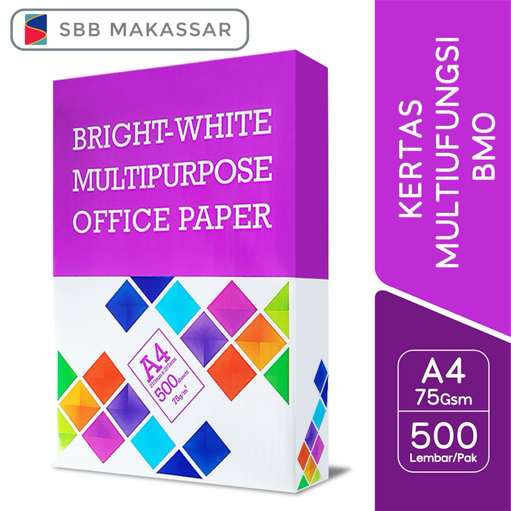 Jual BMO (Bright-white Multipurpose Office Paper) A4 75 gsm - 500 ...