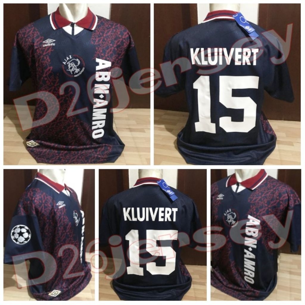 Jual Jersey RETRO AjaxX Amsterdam Away 1994 / 1995 UcL Champions ...