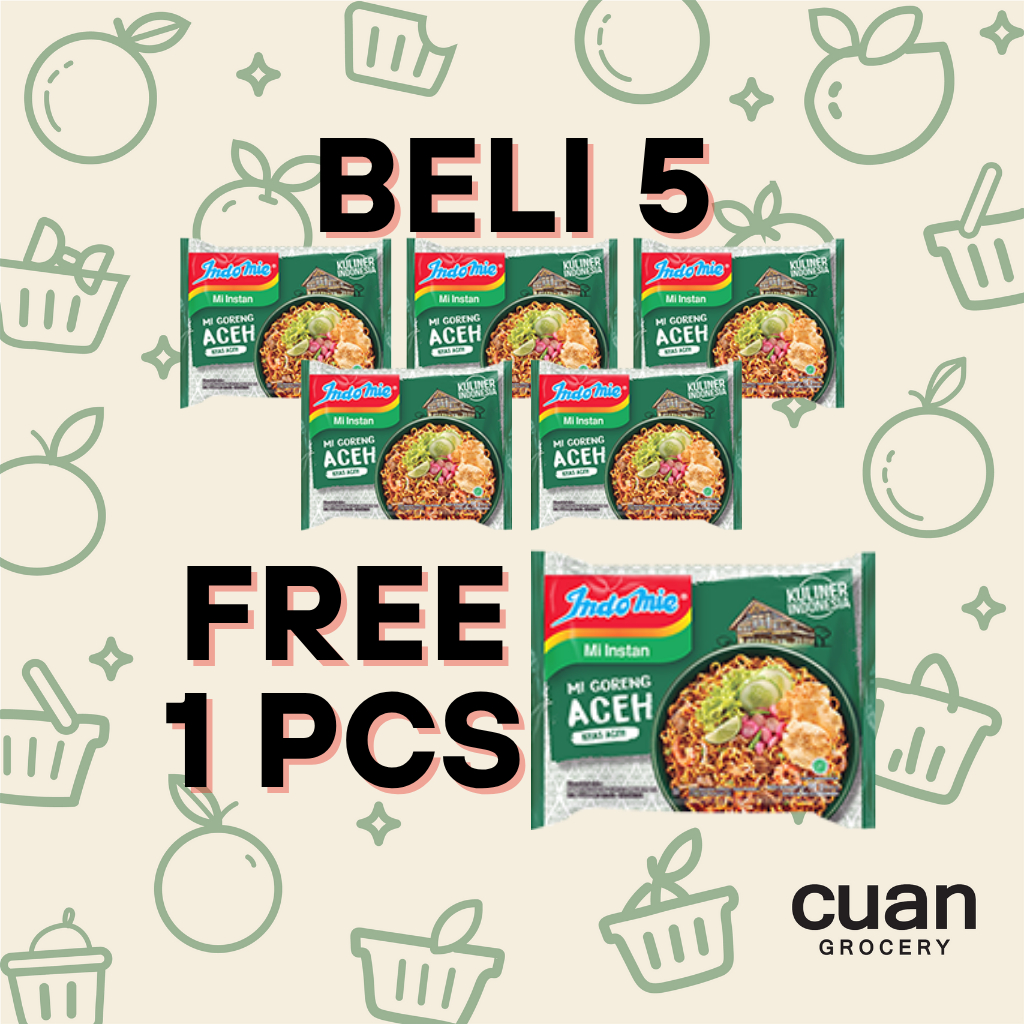 Jual PROMO!! Indomie Goreng Aceh (Beli 5, Free 1Pcs) | Shopee Indonesia