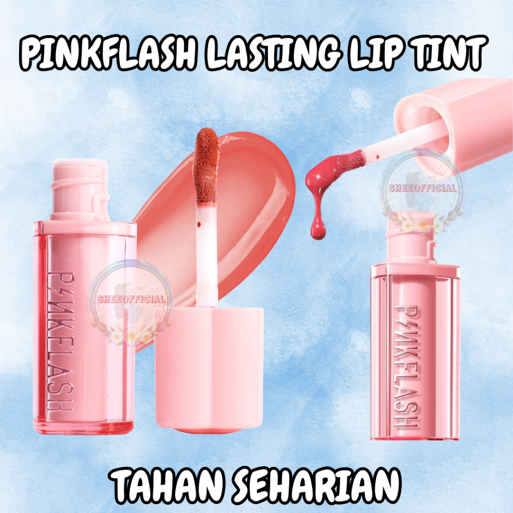 Jual Pink Flash Lasting Lip Tint Transferproof | Lip Tint Tahan Air ...