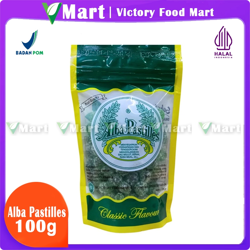Jual Permen Alba Pastilles 100 Gr/ Alba Pastiles / Permen Mint /Permen ...