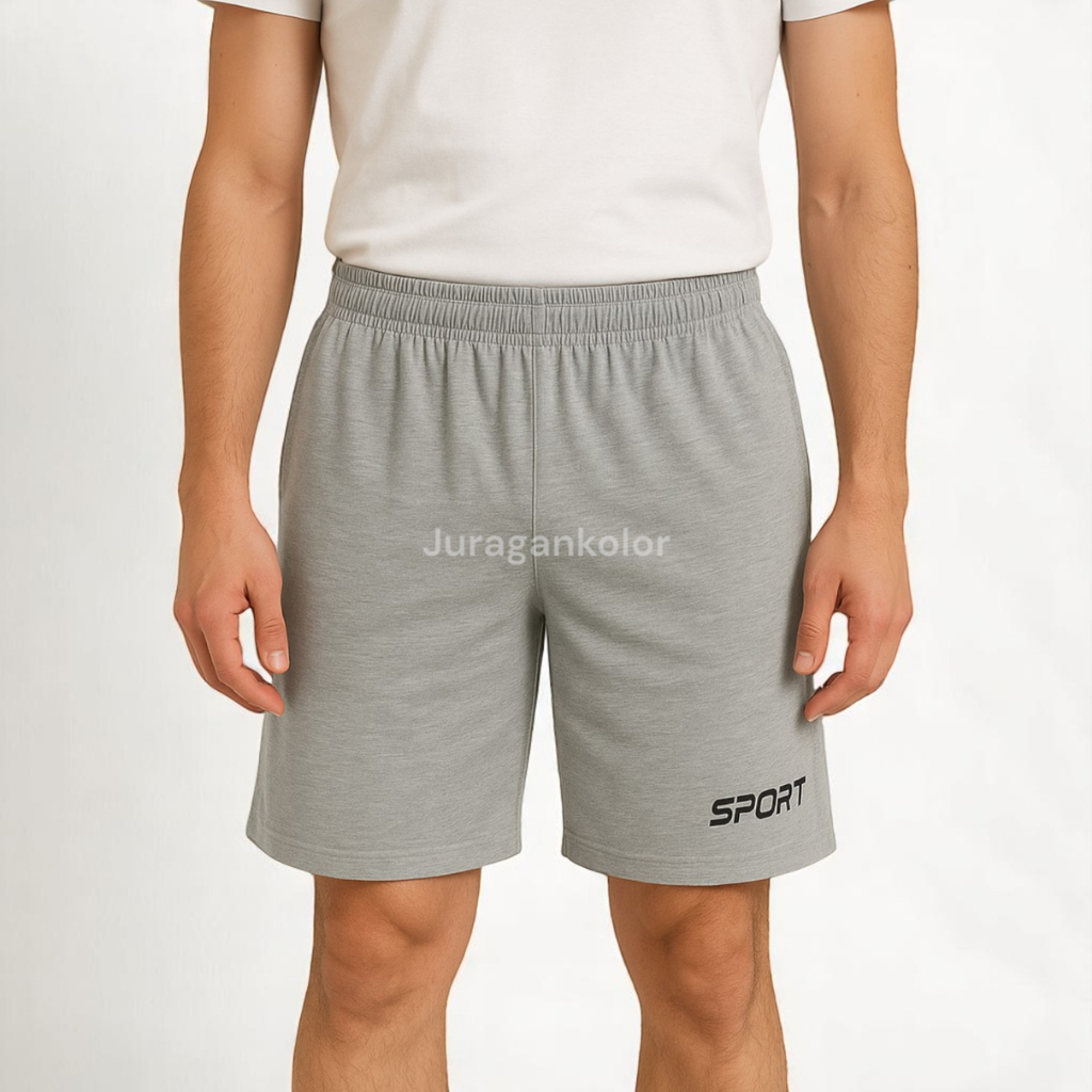 Jual Celana Pendek Pria Kolor Cowok Dewasa Santai Polos Kaos Baby Terry ...