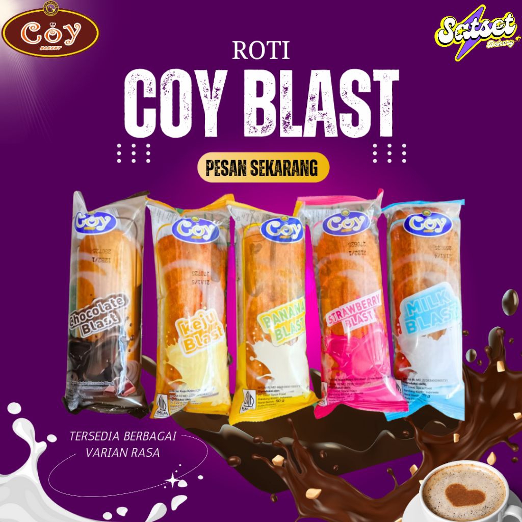 Jual (1 Dus/60 Pcs) ROTI COY BLAST / ROTI COY BLAST VARIAN RASA 1 ...