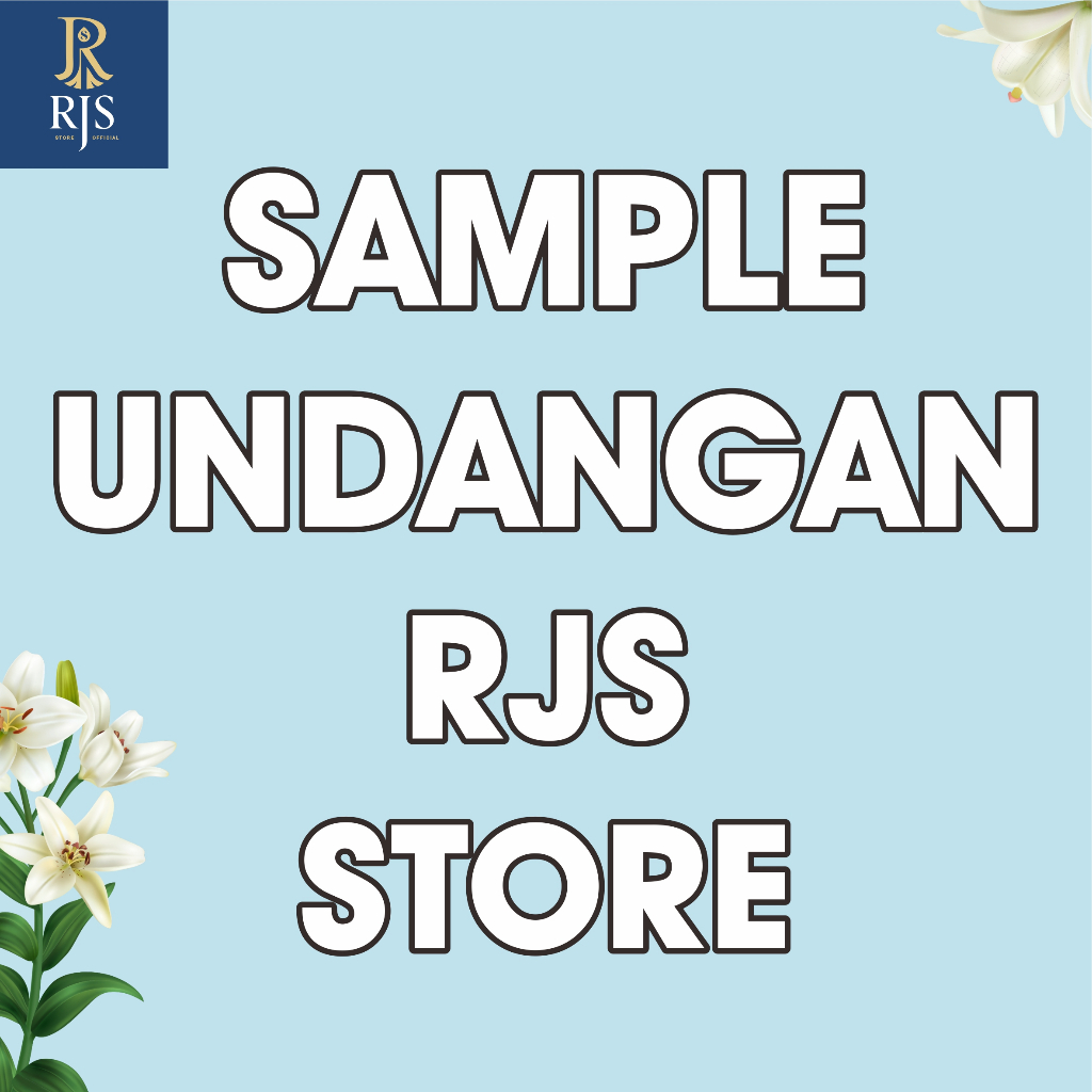 Jual SAMPLE UNDANGAN RJS STORE OFFICIAL | Shopee Indonesia