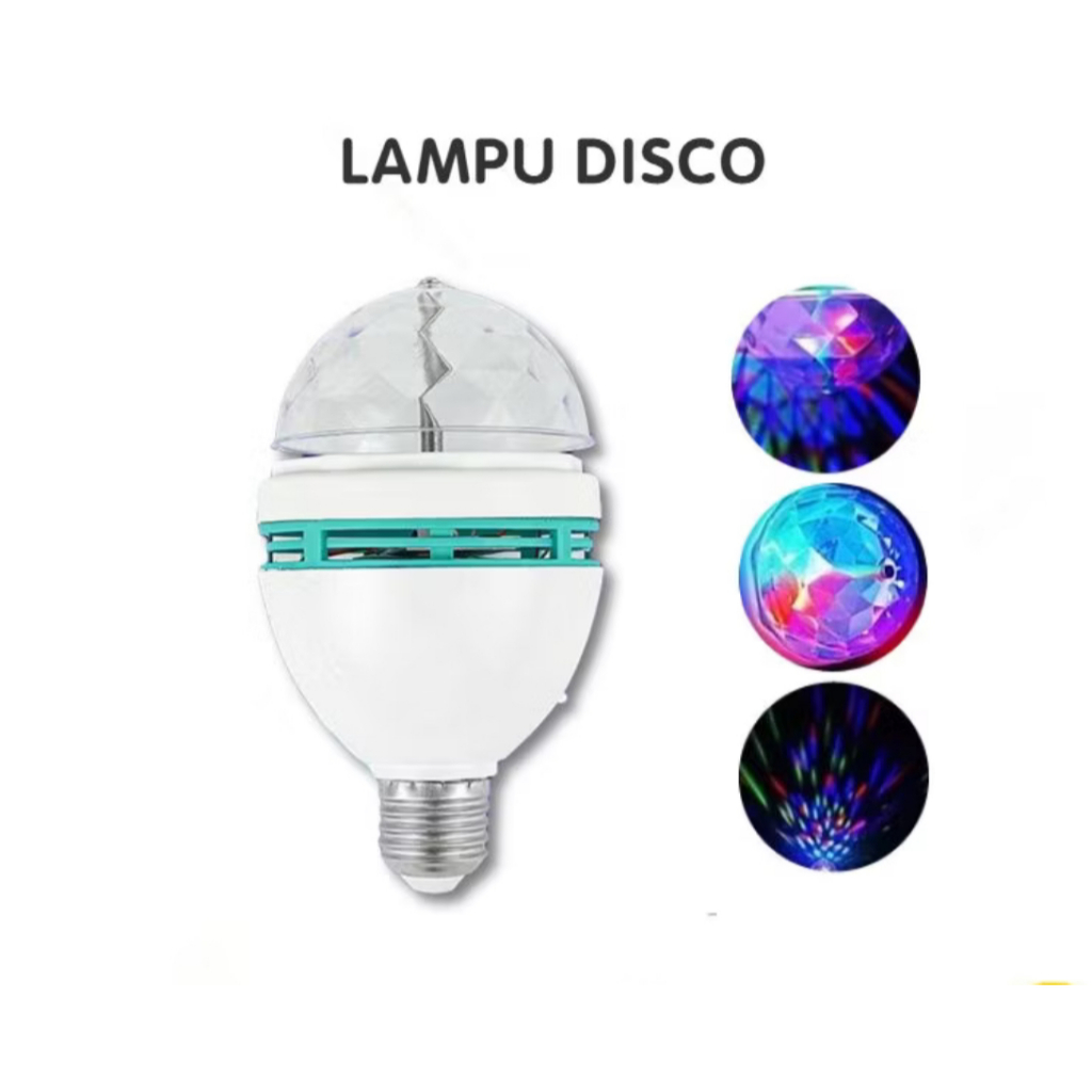Jual Lampu Disco LED Putar Lampu Warna Warni RGB Fitting E27 Disko AFL ...