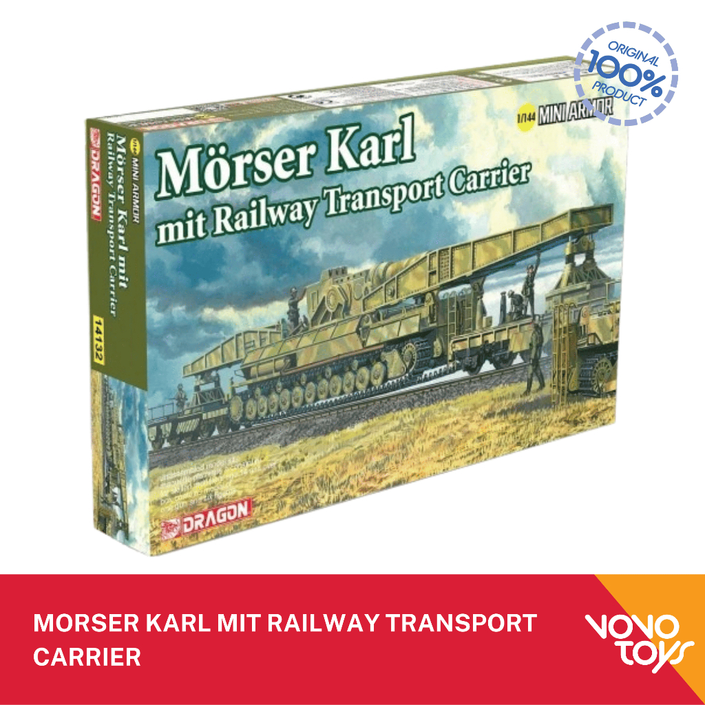 Jual Miniature Figure 1/144 Morser Karl Mit Railway Transport Carrier ...