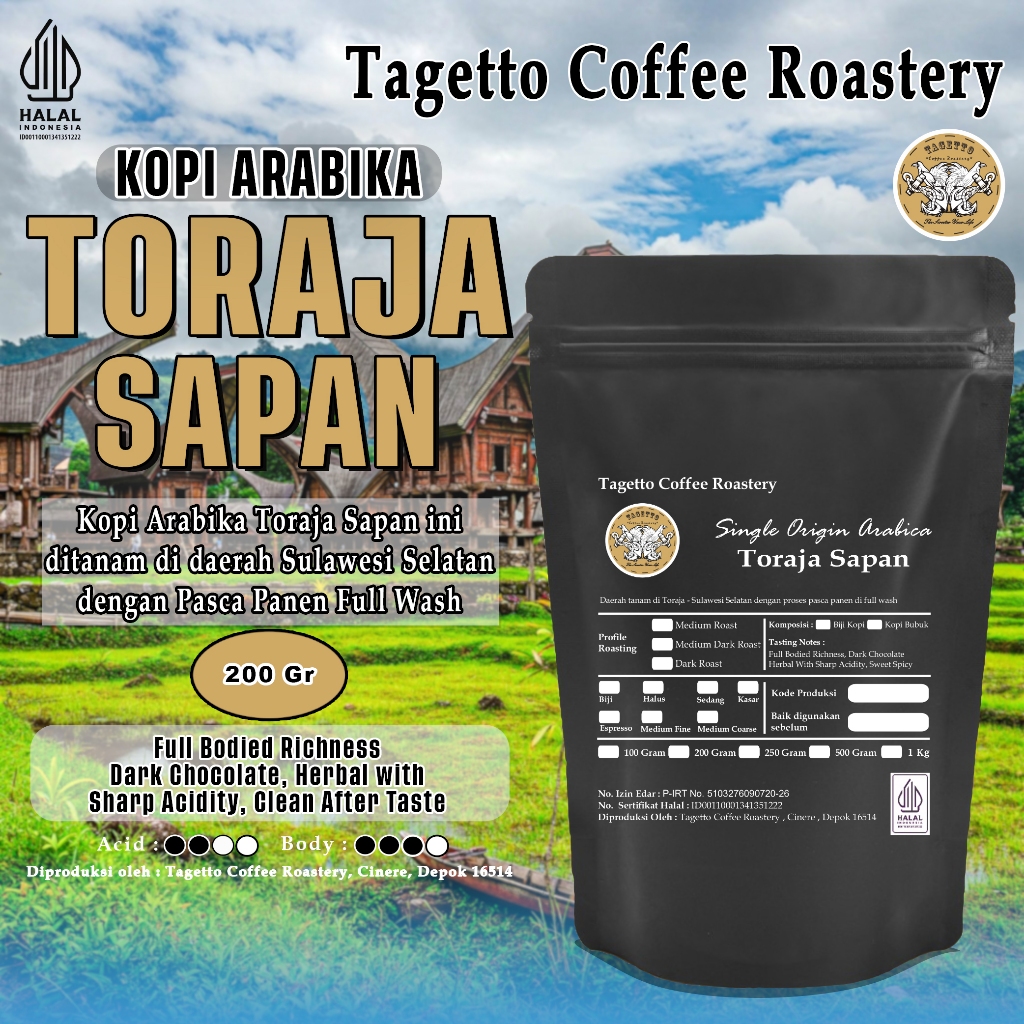 Jual BIJI KOPI ARABIKA TORAJA SAPAN 200GR | SPECIALTY ARABICA BEAN ...