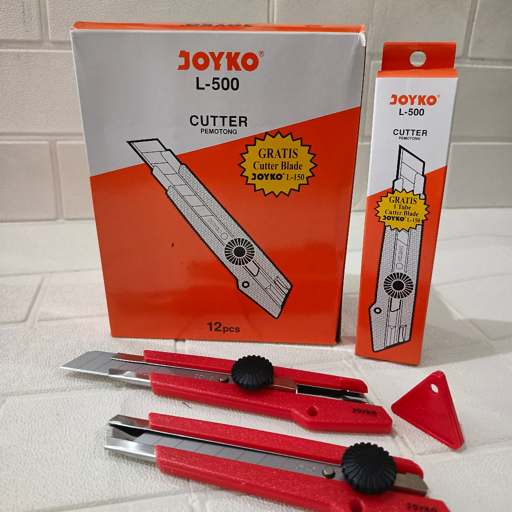 Jual Cutter Joyko Besar L-500 Free Refil 1 tube | Shopee Indonesia