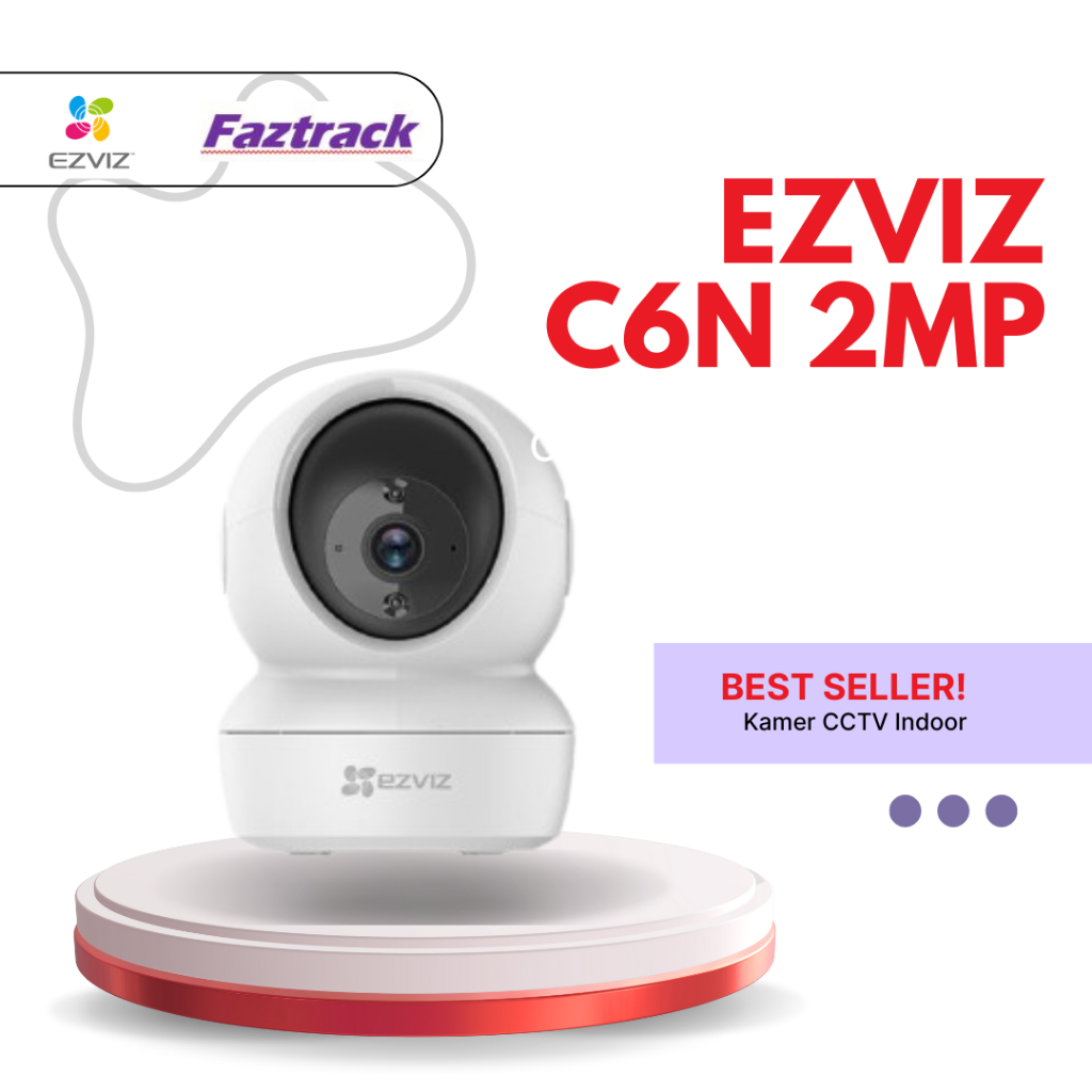 Jual CCTV EZVIZ INDOOR C6N 2MP 1080p Pan & Tilt Camera Smart Wifi ...