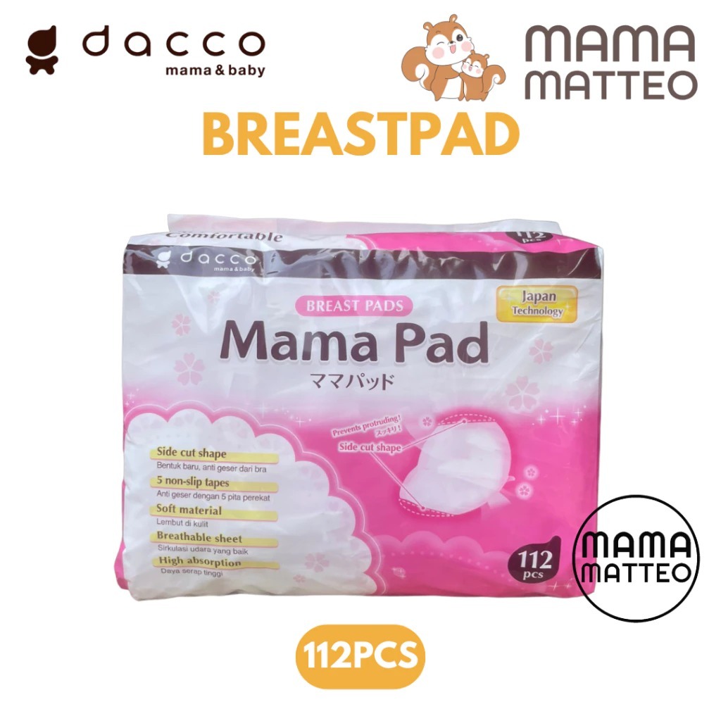 Jual DACCO MAMAPAD Breastpad 112pcs / Breast Pad Bantalan Penyerap ASI ...