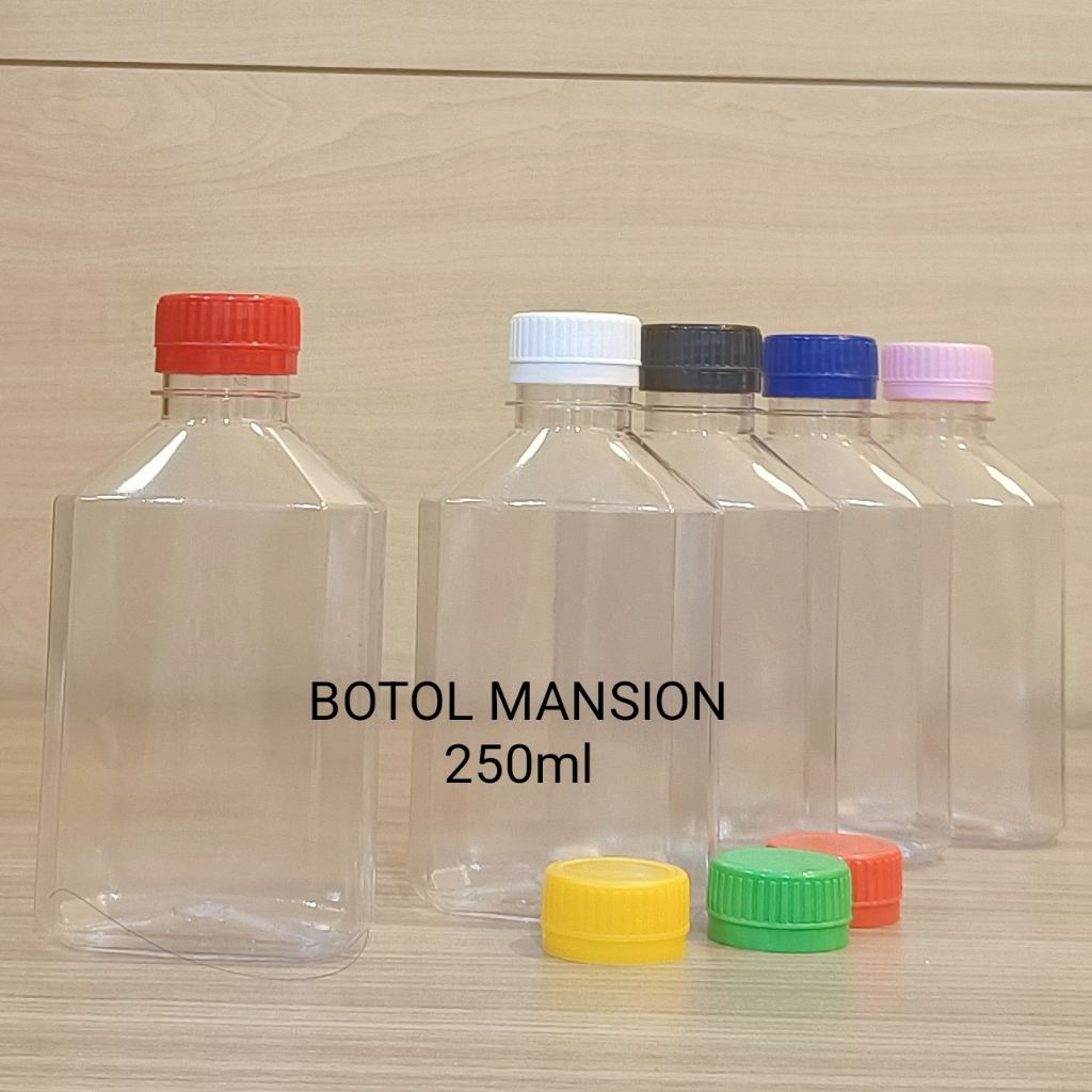 Jual MNP_BOTOL PLASTIK MANSION 250ml TEBAL | Shopee Indonesia