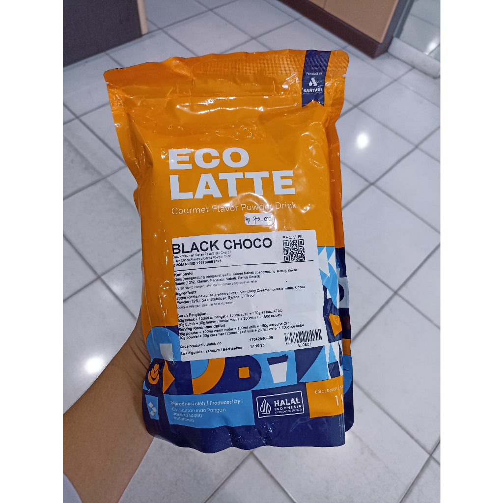 Jual ECO LATTE 1KG BLACK CHOCO PREMIUM POWDER DRINK MINUMAN ENAK HALAL ...