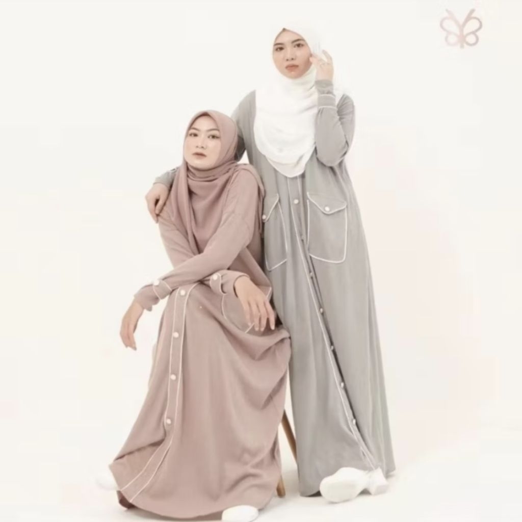 Jual NEW Luna Abaya Knit Polos by Yoora Sarah | Shopee Indonesia