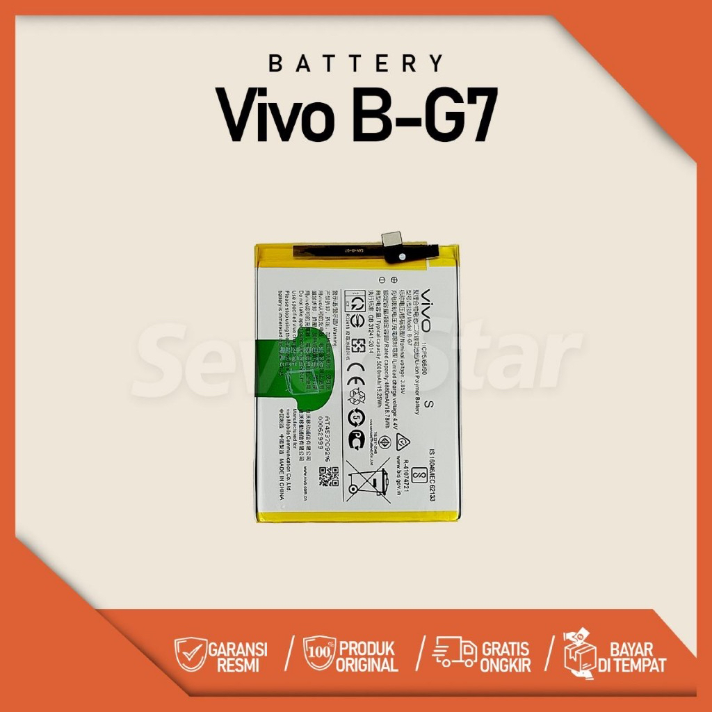 Jual Battery Vivo B-G7 Y15 Battery BG7 Y12 Y17 Z1PRO Double IC ...
