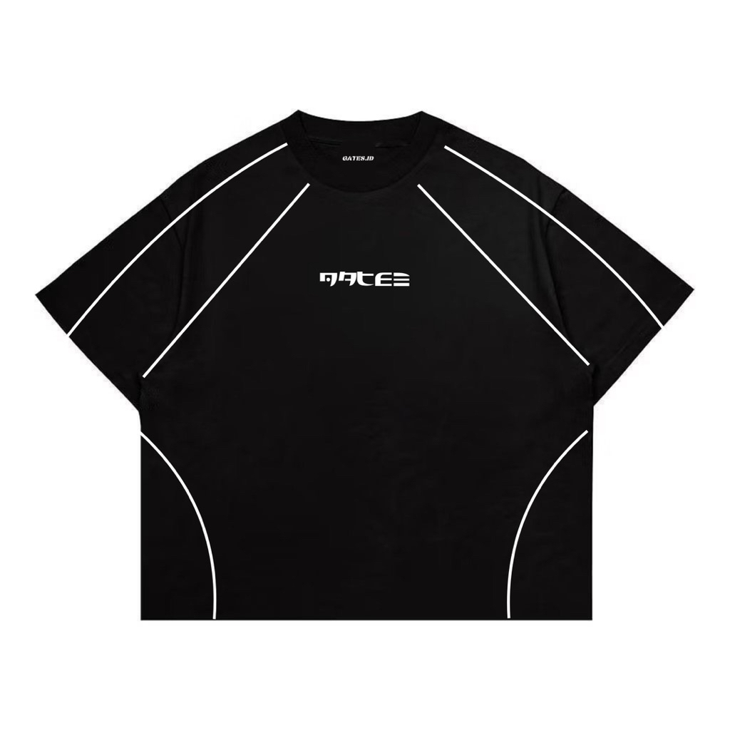 Jual GATES T-Shirt Boxy Fit Reflective - Kaos Boxy fit Cotton Combed ...