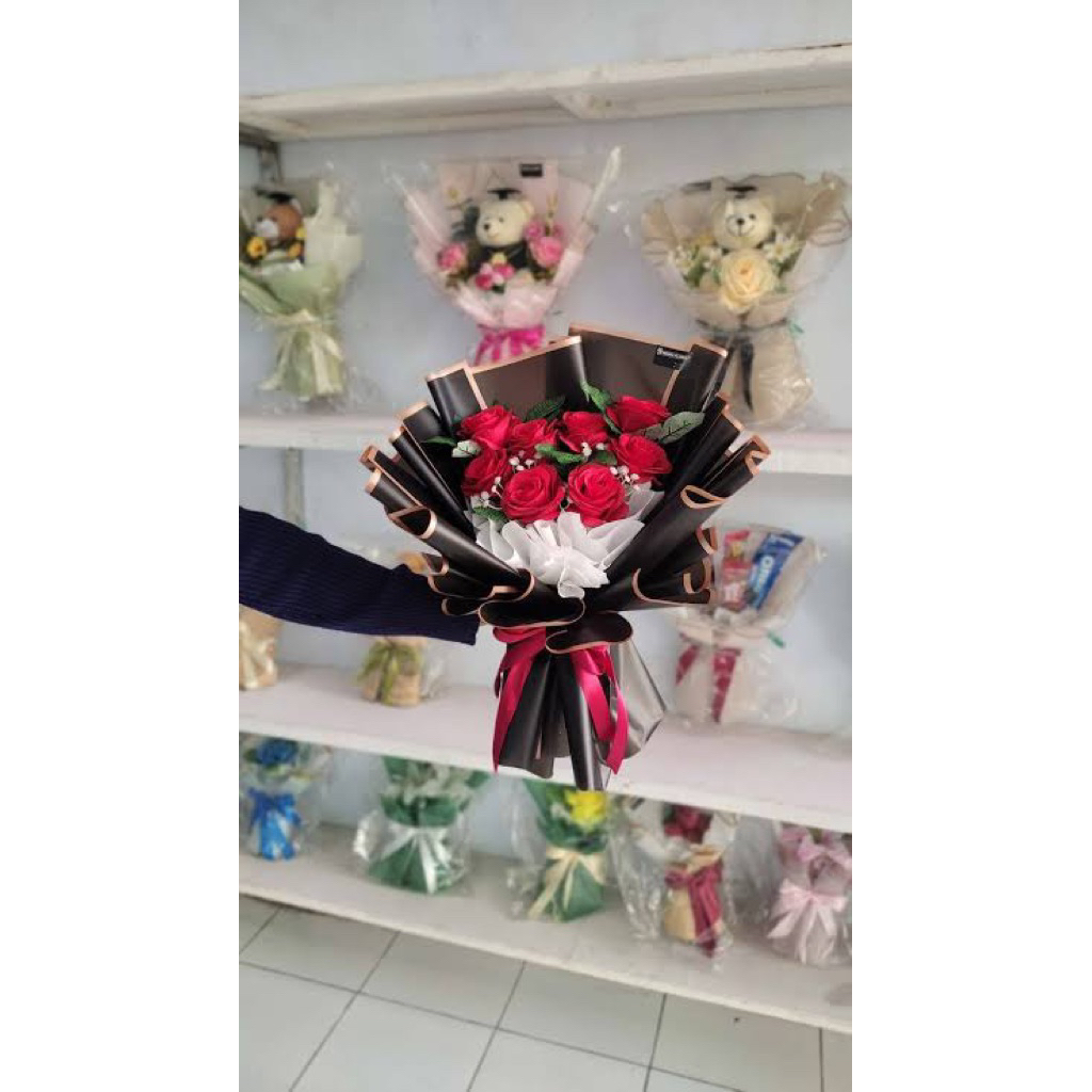 Jual buket bunga tropis palsu premium rosess | Shopee Indonesia