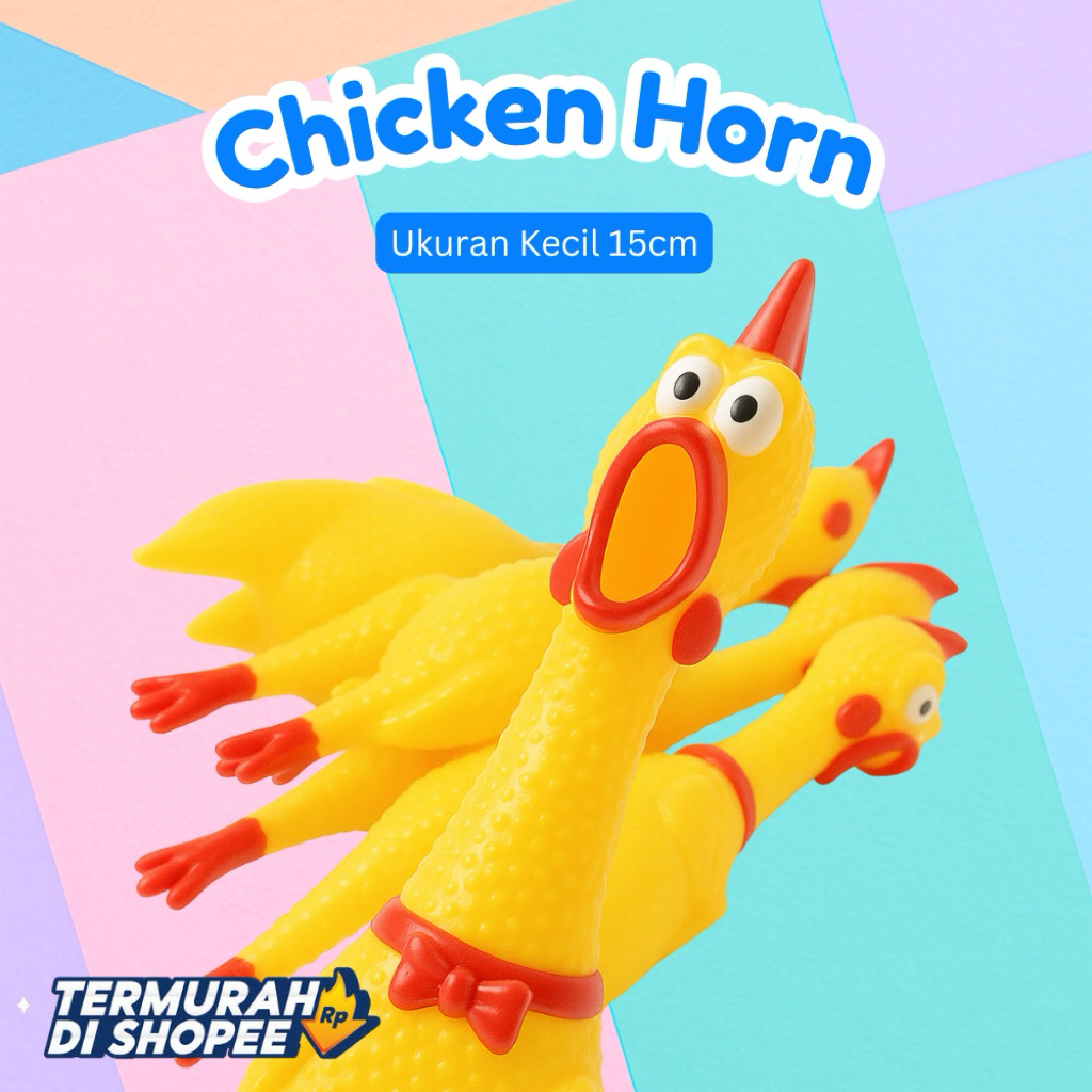 Jual AYAM MENJERIT Rubber Chicken Ukuran Medium | Mainan Bunyi Pencet ...