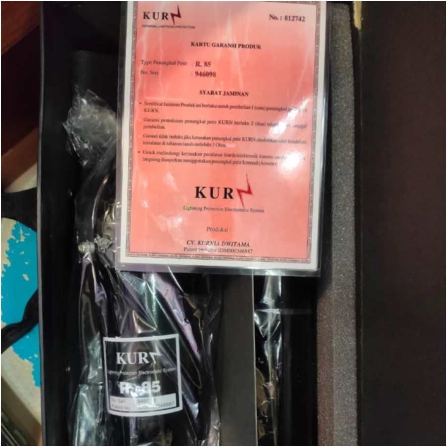 Jual Penangkal Petir Kurn R85 Box Hitam Original | Shopee Indonesia