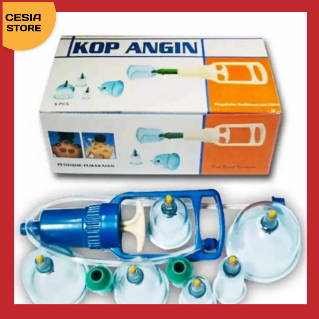 Jual [ CS ] Kop Angin Set Alat Bekam isi 6 Tabung Cop Alat Terapi ...