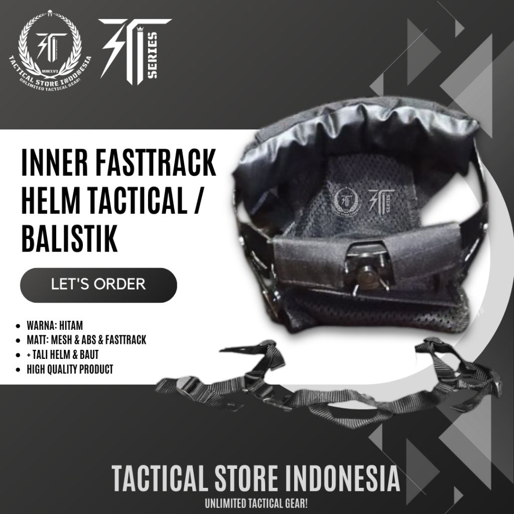 Jual Dalaman Helm Tactical Fast Track Helm Tactical + Tali Helm Dan ...