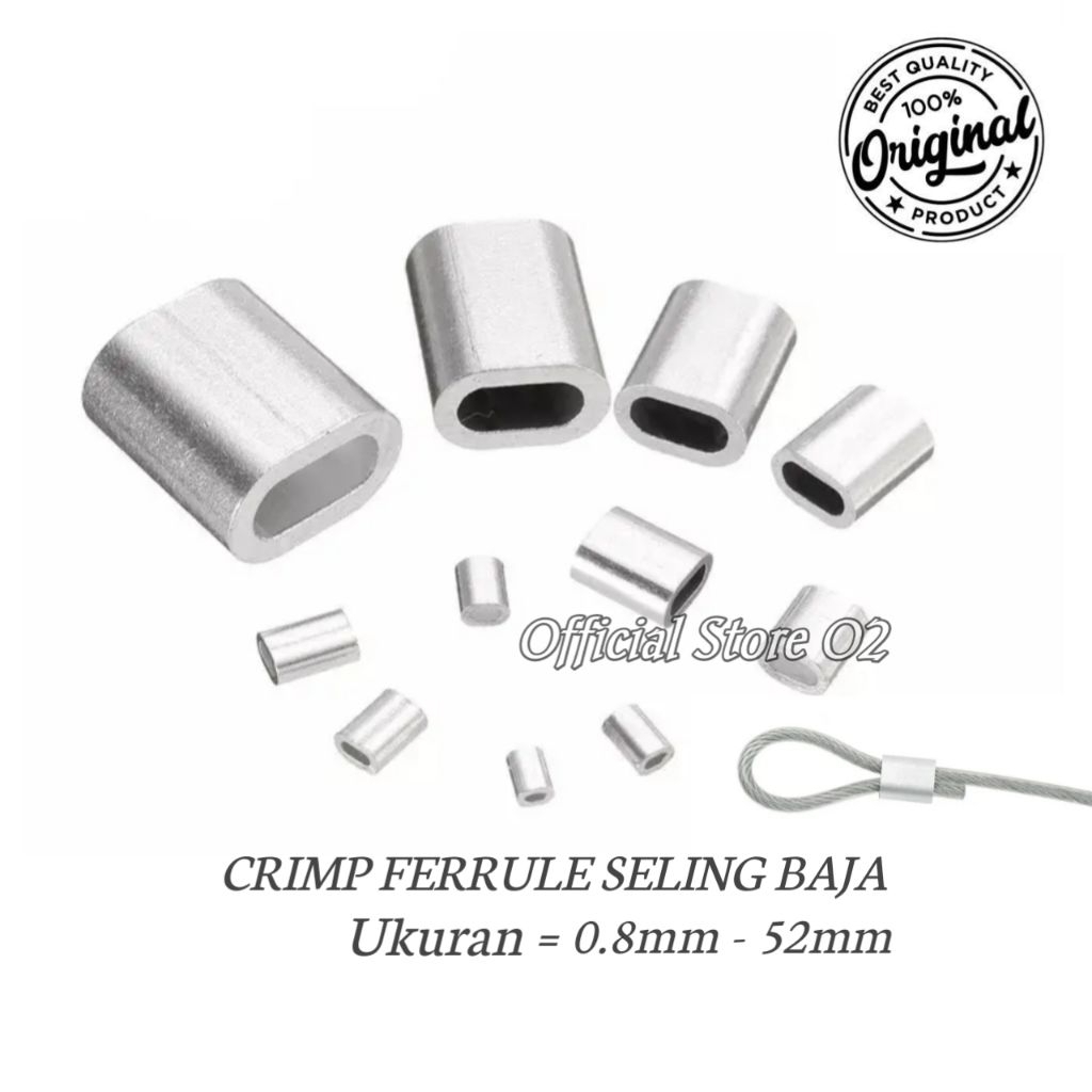 Jual Crimp Ferrule Seling 0.8 1 2 3 4 5 6 8 10 12 14 16 18 20 Mm Klem ...