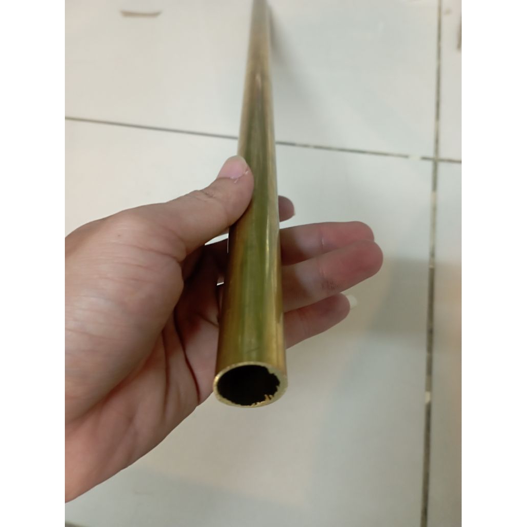 Jual Pipa Kuningan Diameter 3/4 Inch x T 0,8mm x P 250mm Kuningan Murni ...