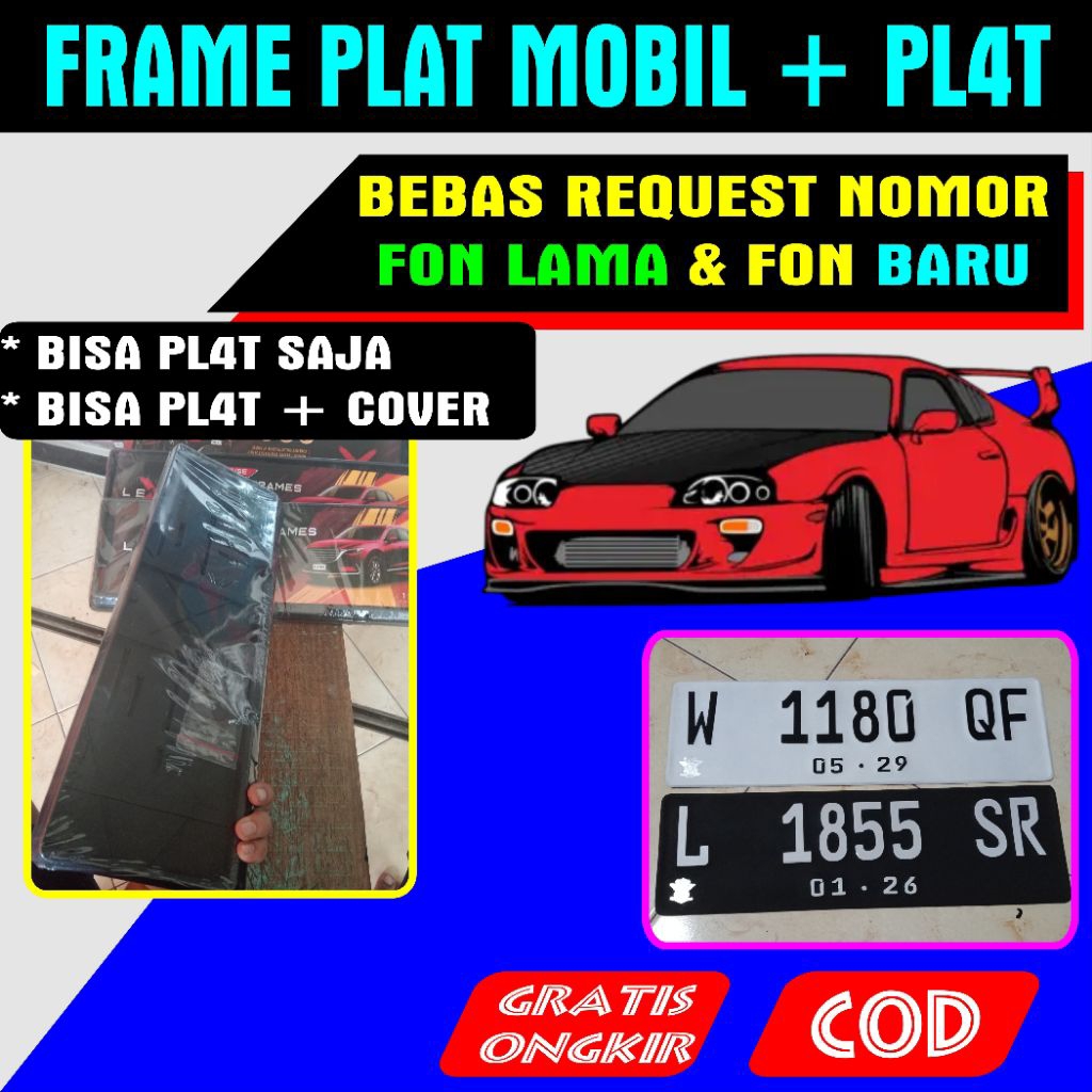 Jual COVER PLAT dan PL4T untuk mobil bahan dr ALUMINIUM harga SDH ...