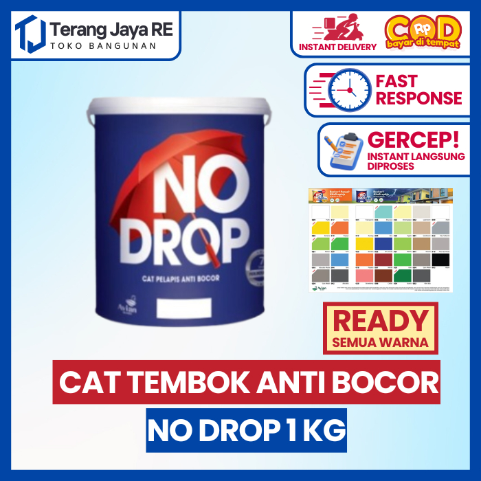 Jual No Drop 1 Kg Cat pelapis tembok anti bocor - nodrop kaleng | Shopee Indonesia