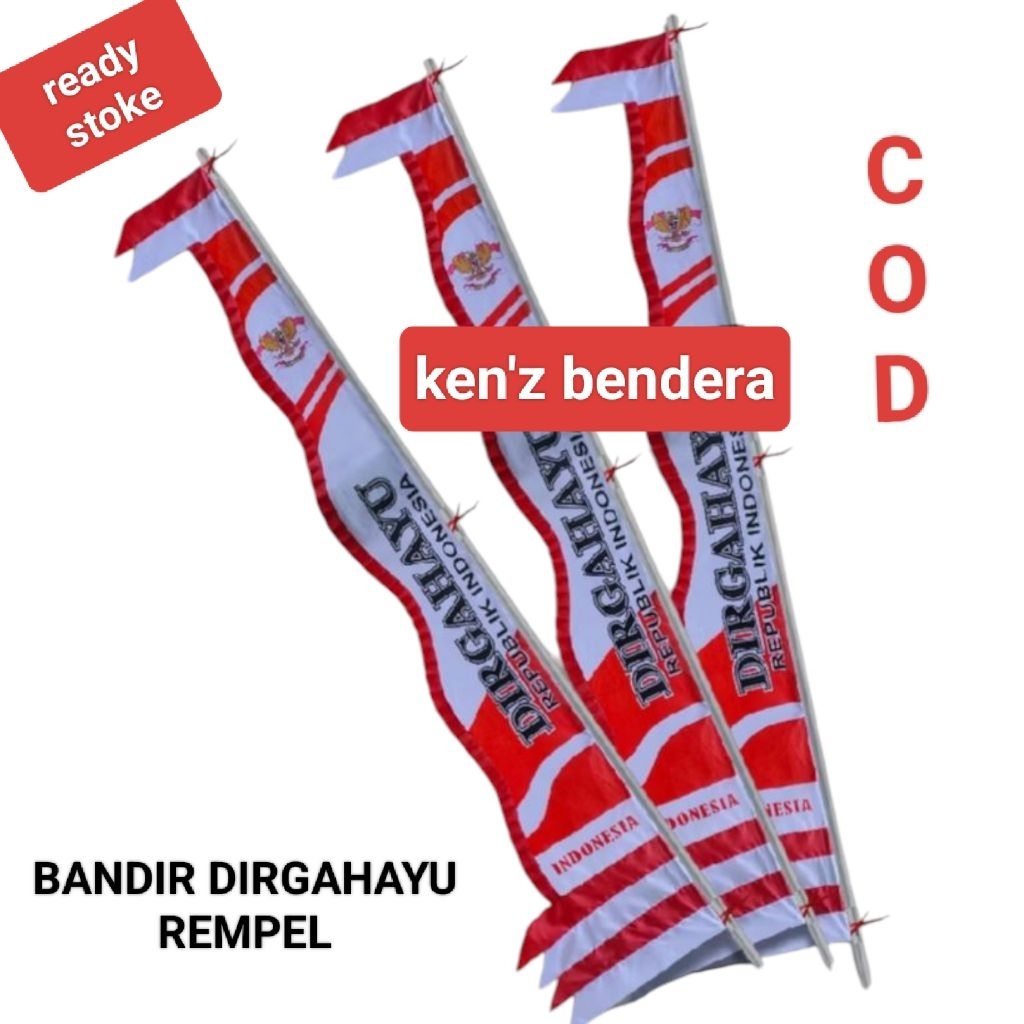 Jual BENDERA BANDIR DIRGAHAYU REMPEL MERAH PUTIH 3,5 METER | Shopee ...