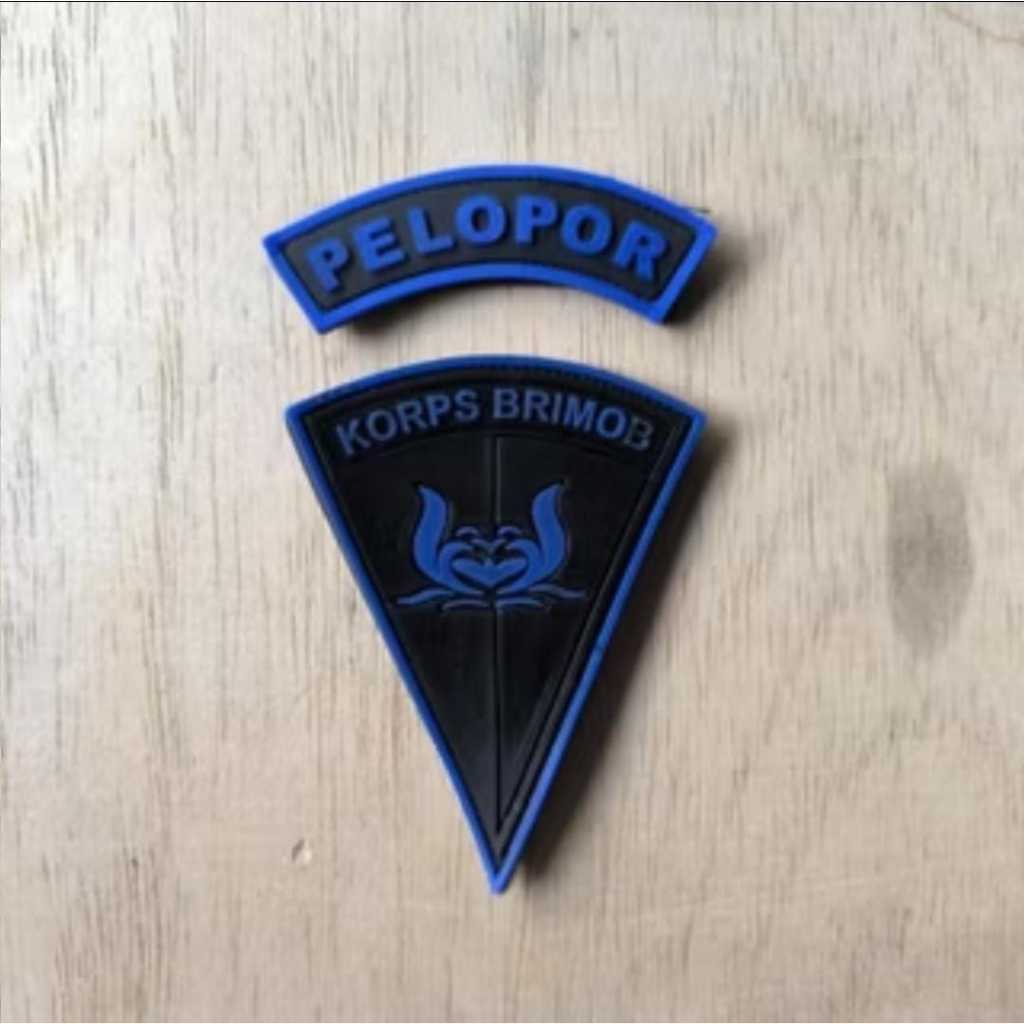 Jual Rubber Patch Logo KORS BRIMOB PELOPOR SATU SET Tempelan untuk Topi ...