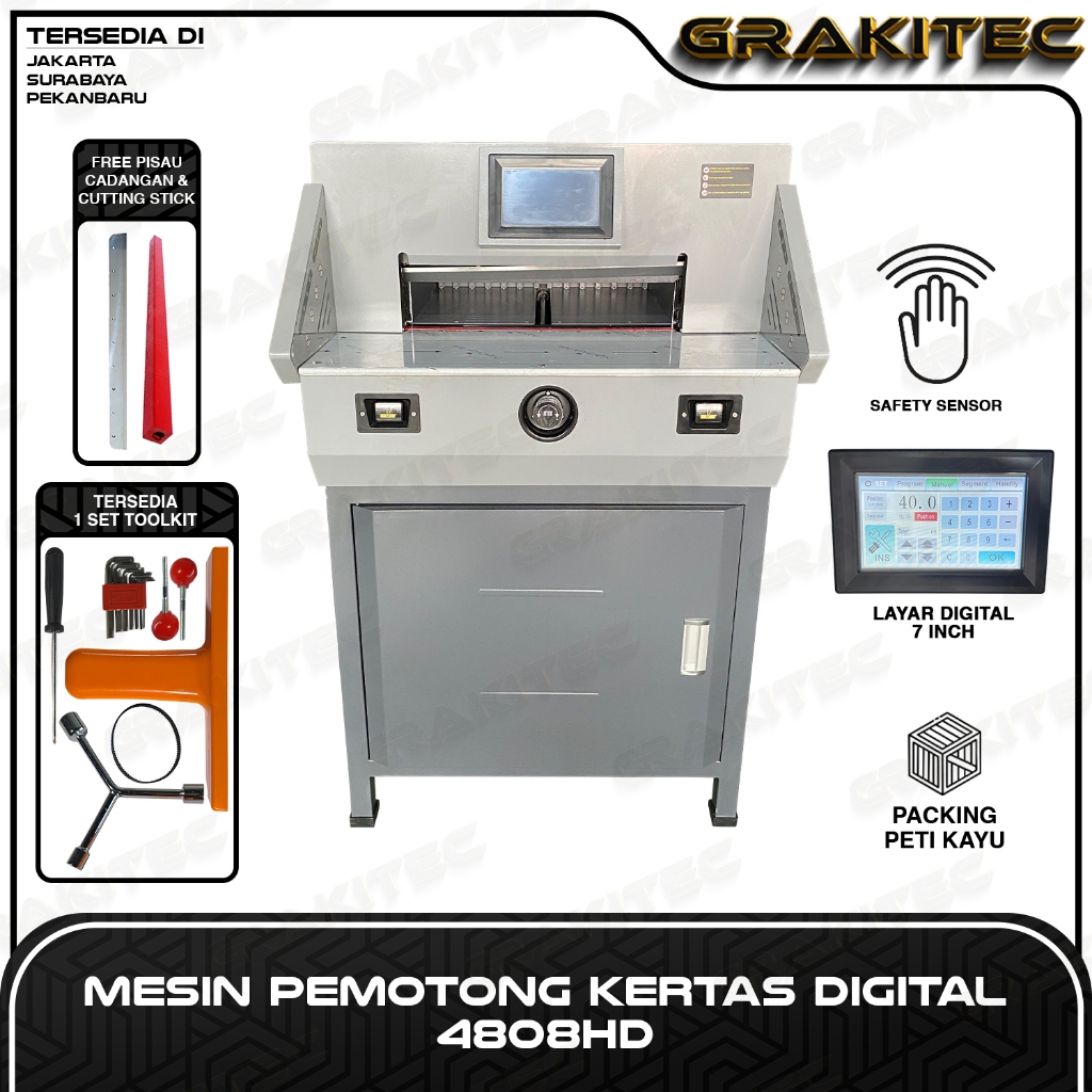 Jual Mesin Pemotong Kertas 4808HD | Electric Paper Cutter 4808HD Heavy ...