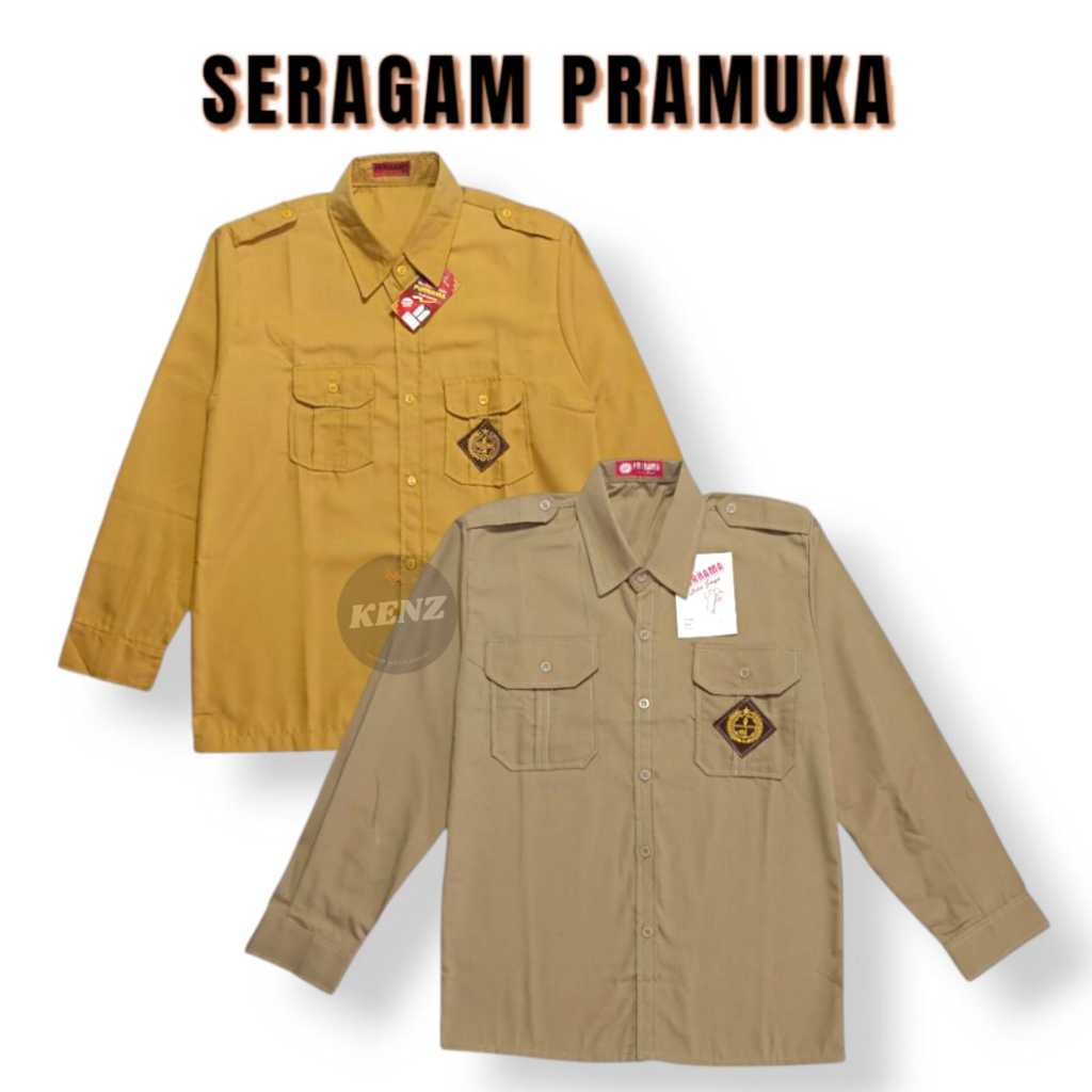 Jual Baju Seragam Pramuka Penggalang Lengan Panjang SD/SMP/SMA Atasan Kemeja Seragam Sekolah ...