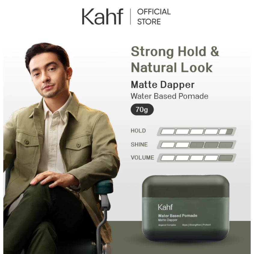 Jual Kahf Men Water Based Pomade Rambut Ukuran 70g | Shopee Indonesia