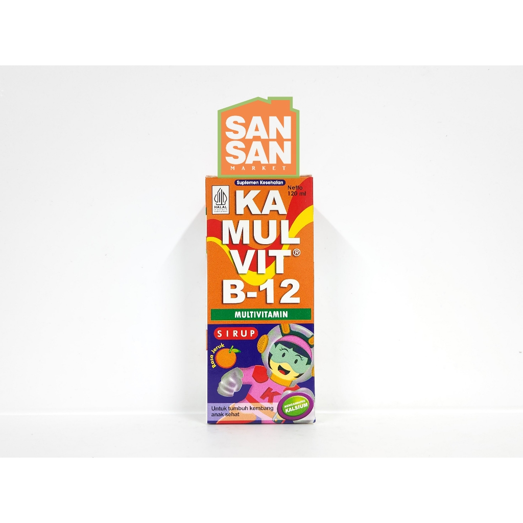 Jual Kamulvit B-12 Sirup 120 ml untuk tumbuh kembang anak | Shopee ...
