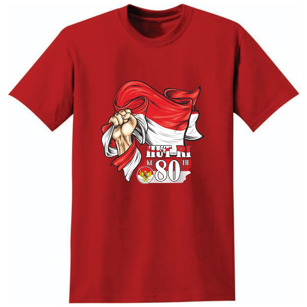 Jual KAOS ATASAN OBLONG DISTRO LAKI-LAKI DEWASA KEMERDEKAAN 17 AGUSTUSAN KE-80 LENGAN PENDEK,S ...