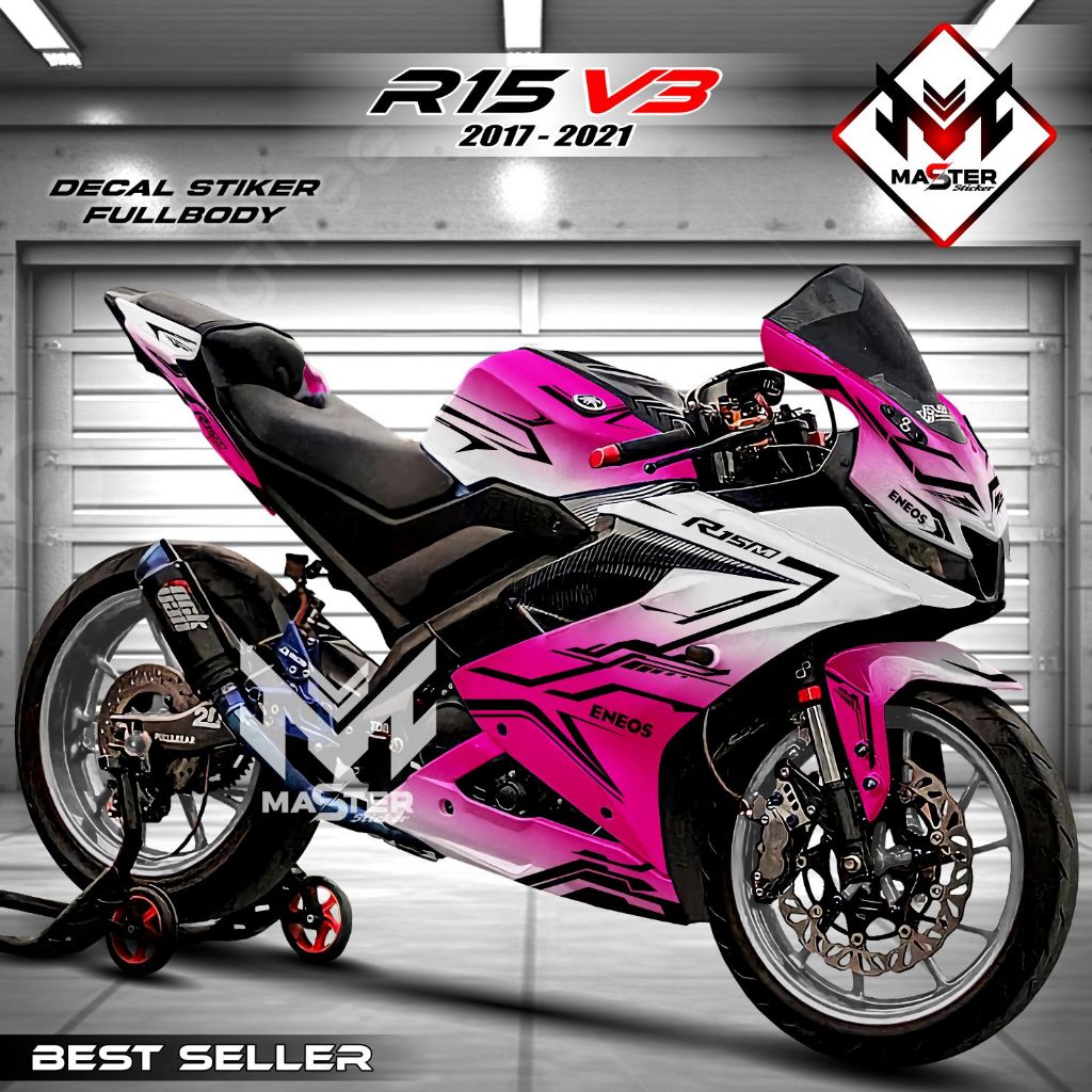 Jual Decal R15 V3 Stiker Decal Motor R15 V3 Sticker Yamaha R15 V3 Fullbody Kode Race 005 ...