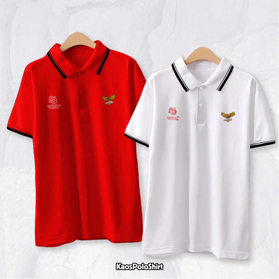 Jual KPS | Kaos Polo Shirt Kerah LIS Logo Garuda Spesial HUT RI / Polo ...