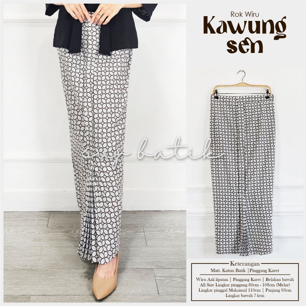 Jual Rok batik Jarik Wiru Bawahan Wanita Span Batik Kondangan Wisuda ...