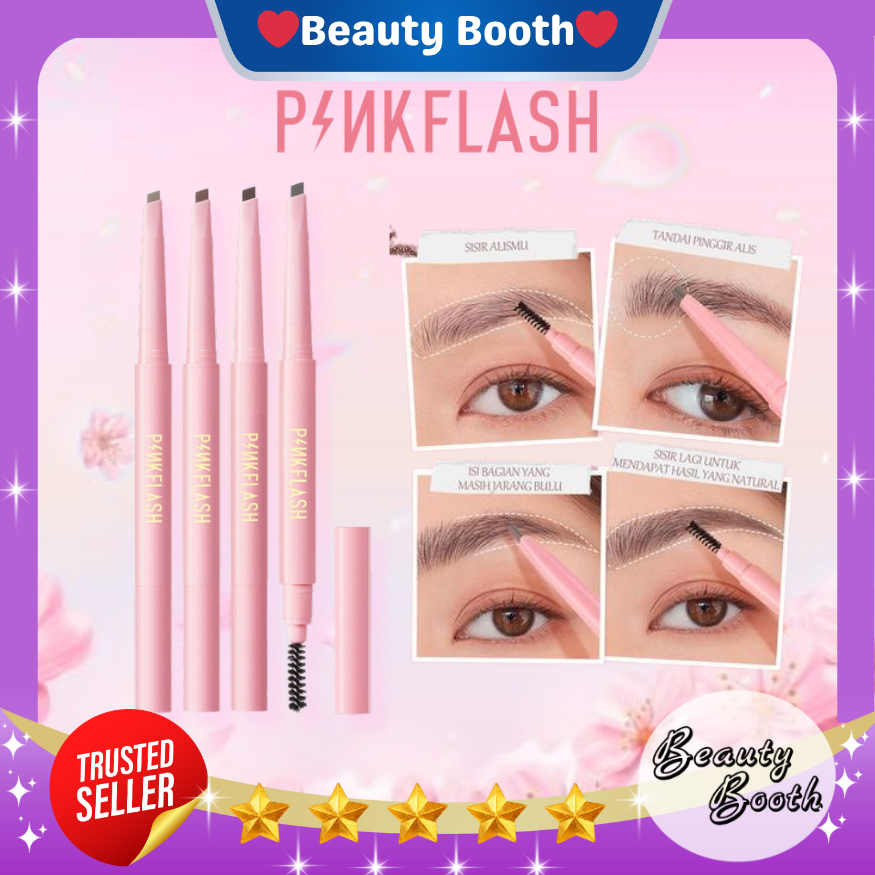 Jual NUZ - PINKFLASH Eyebrow Automatic Pensil Alis Waterproof Pink ...