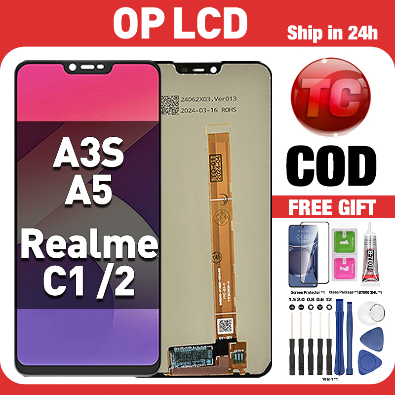 Jual LCD For OPPO A3S A5 Realme C1 Realme 2 Original 100% Fullset ori asli hp Glass Touchscreen ...
