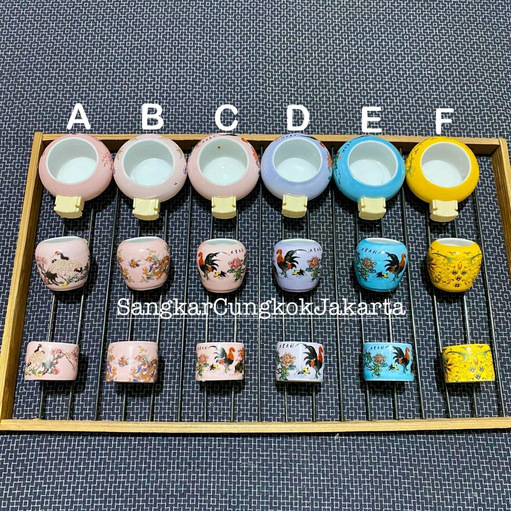 Jual Cepuk Keramik Nanjing Style Pleci Kolibri Finch Ori Cungkok ISI ...