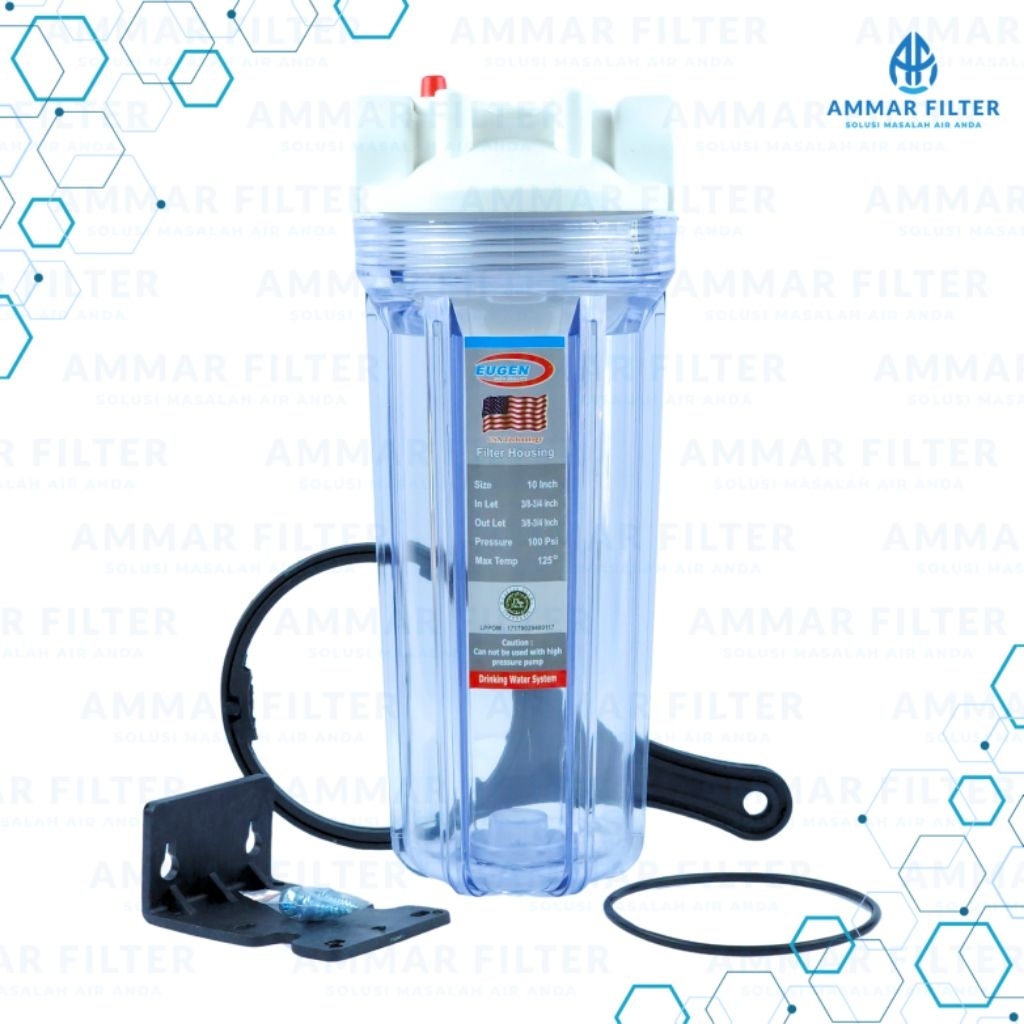Jual Housing Cartridge Filter Air 10 Inch Eugen (Clear, Putih) - Drat 1 ...