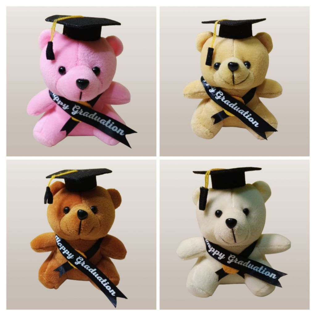 Jual boneka bear wisuda graduation mini 15cm | Shopee Indonesia