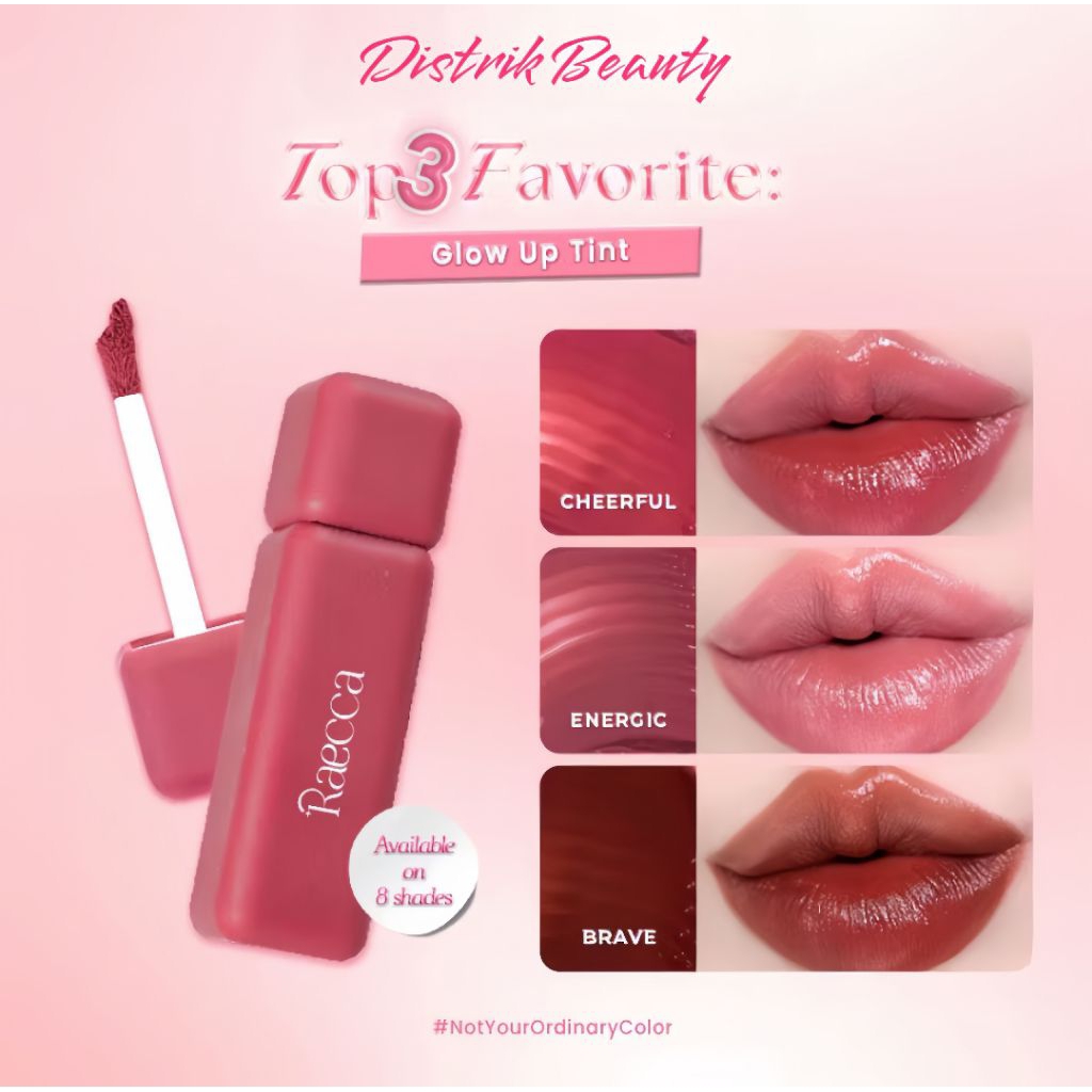 Jual Glow Up Tint Raecca Lipstik Tahan Lama Liptint | Lipmatte| Glow up ...