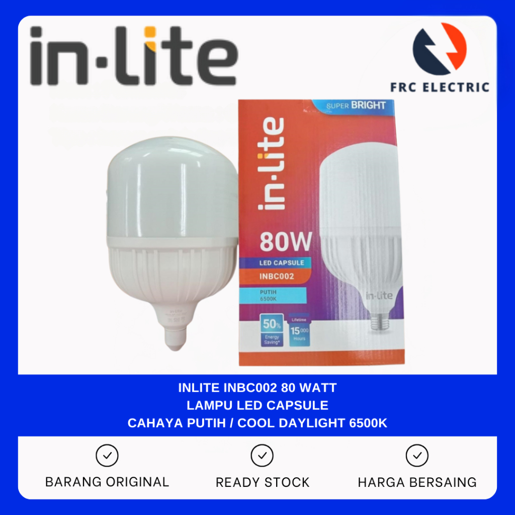 Jual INLITE INBC002 LED CAPSULE 80 WATT - LAMPU KAPSUL CAHAYA PUTIH ...