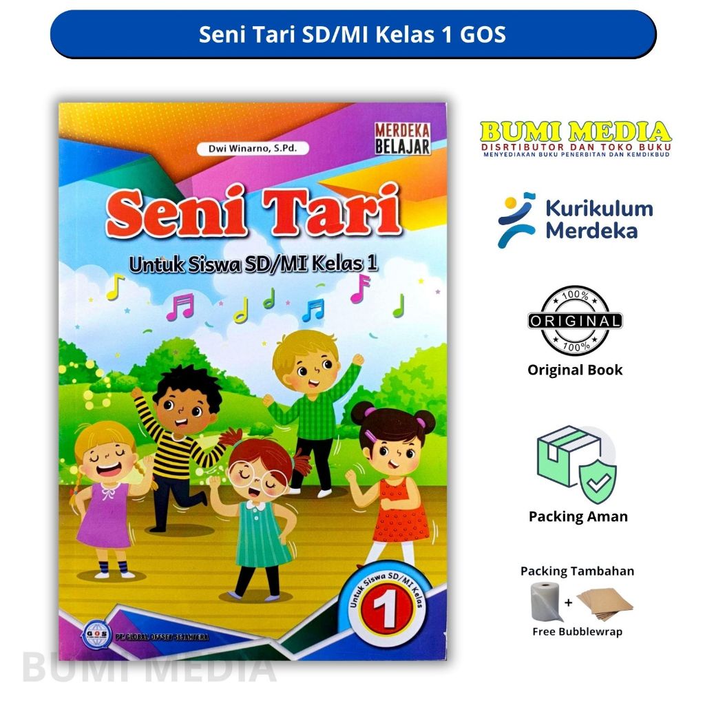 Jual Buku Seni Tari SD/MI Kelas 1 Kurikulum Merdeka GLOBAL OFFSET SEJAHTERA (GOS) | Shopee Indonesia