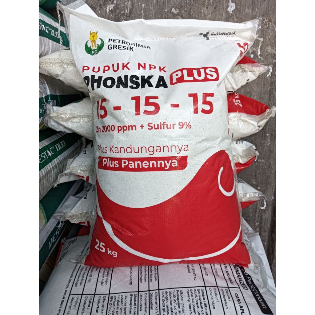 Jual Phonska plus pupuk NPK 15-15-15 kemasan 25kg | Shopee Indonesia