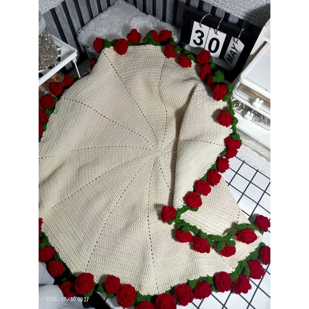 Jual Flower Bouquet Blanket / Buket bunga rajut | Shopee Indonesia