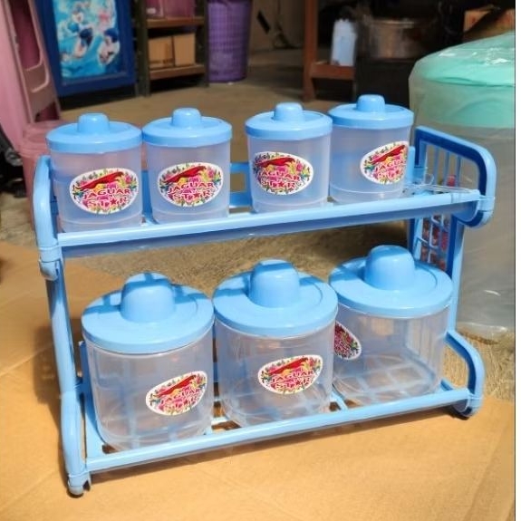 Jual Kitchen Set/Tempat Bumbu/Rak Bumbu Dapur Susun 2 Jaguar | Shopee ...
