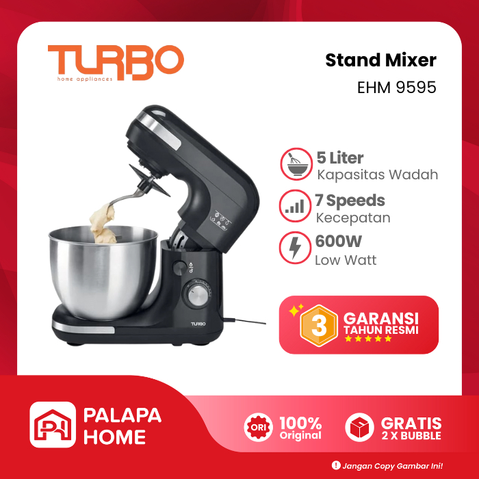 Jual Turbo Grande Stand Mixer 5 Liter Bowl | Mikser Pengaduk Adonan 7 ...